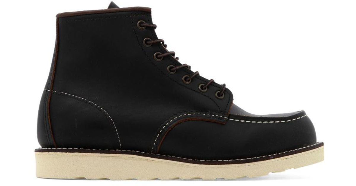 Red Wing Lace Up Short Boots in Black for Men | Lyst