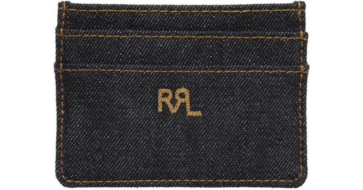 RRL Logo Card Bag in Black for Men | Lyst