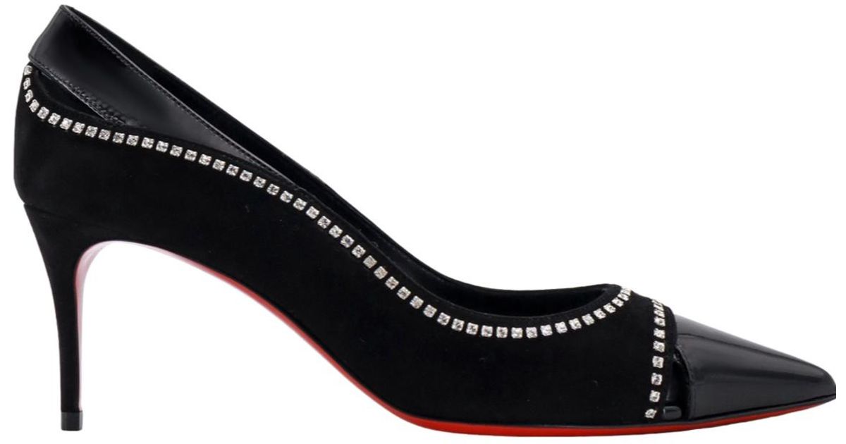 Christian Louboutin Duvette Embellished Sandals in Black | Lyst