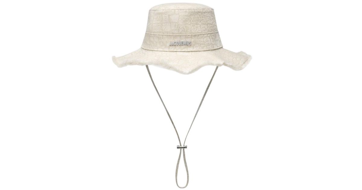 Jacquemus Drawstring Hat in White | Lyst