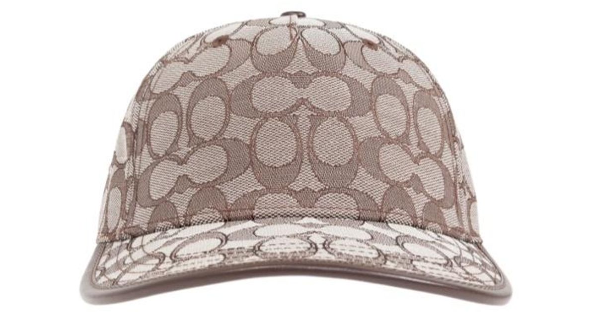 COACH Pattern Hat in Gray for Men | Lyst