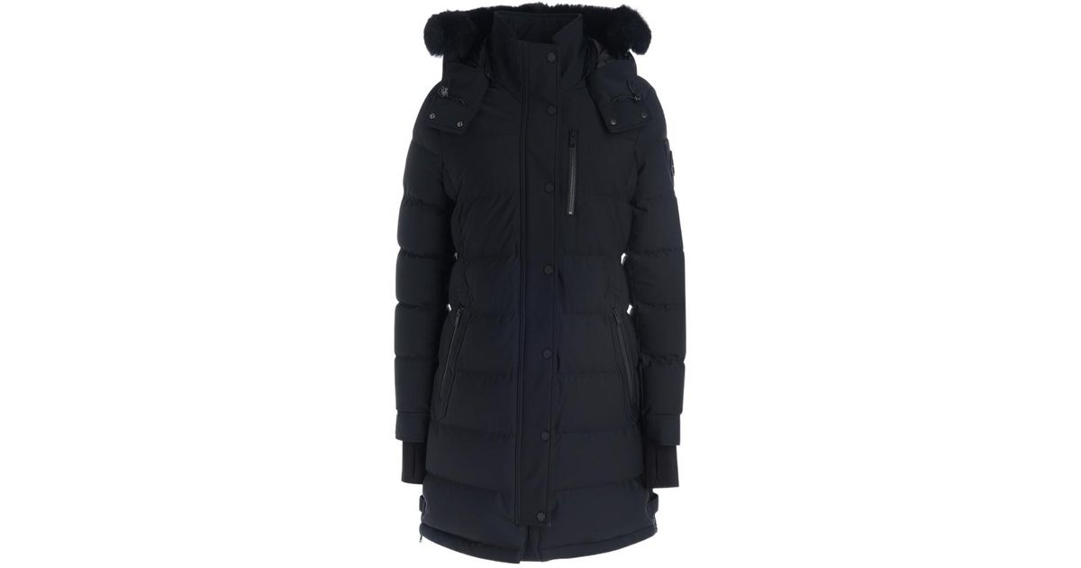 Moose Knuckles Watershed Hooded Parka Coat in Blue | Lyst