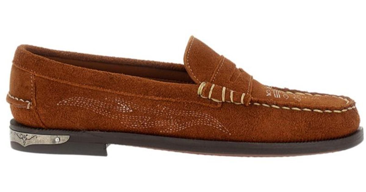 Sebago Suede Moccasins in Brown | Lyst