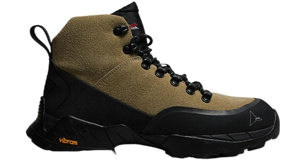 Roa Round Head High-Top Sneakers in Brown for Men | Lyst