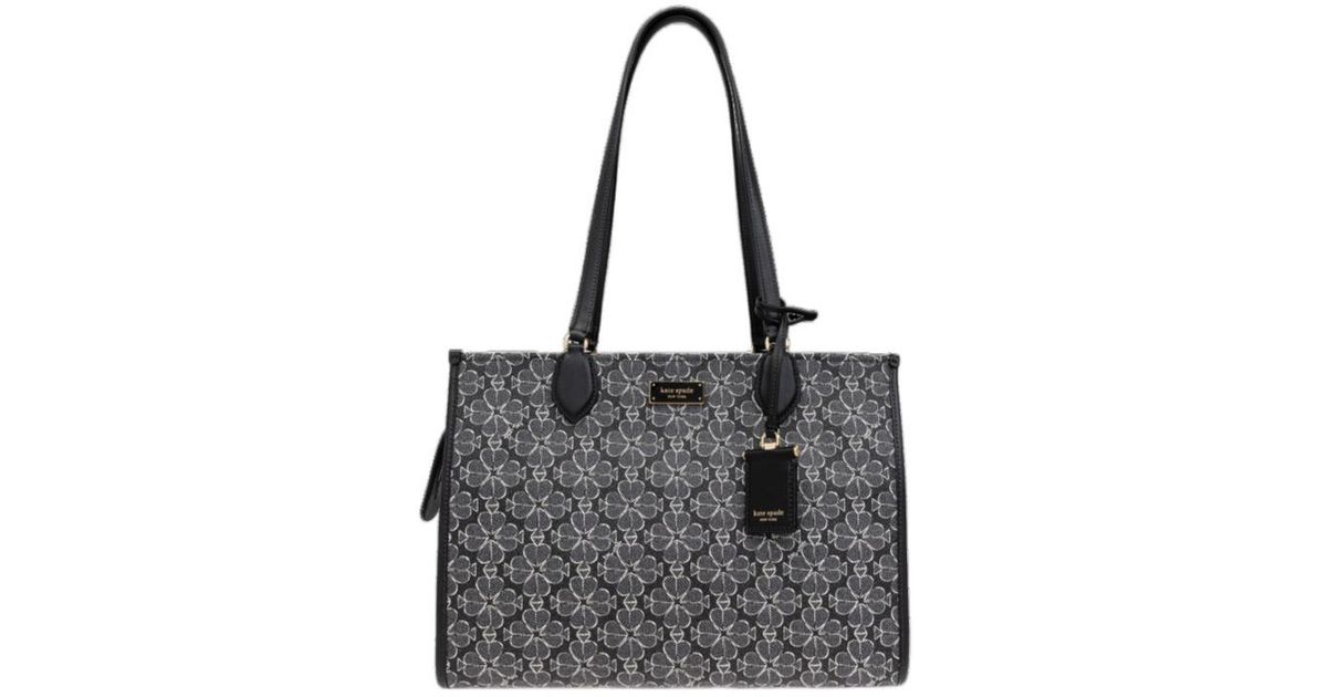 Kate Spade Logo Handbag in Black | Lyst