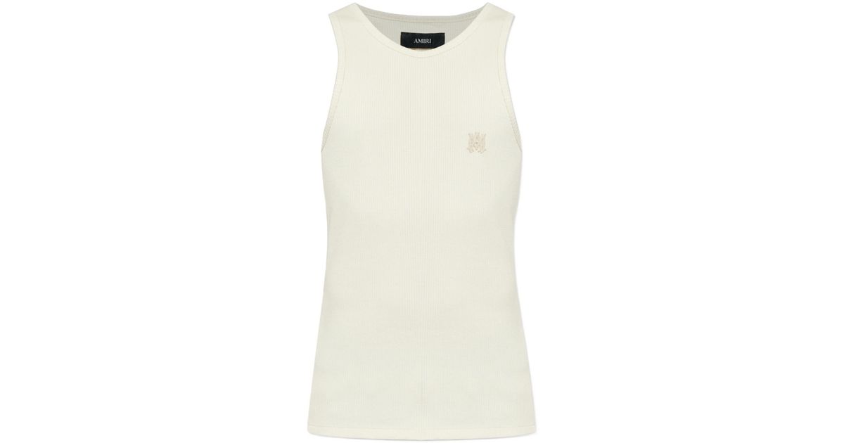 Amiri Ribbed Vest in Natural for Men | Lyst
