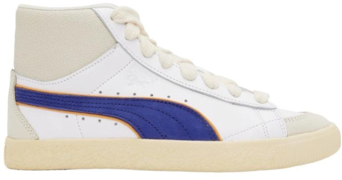 Rhude Rhuigi X Puma Logo Clyde High Upper Board Shoes in Blue for Men ...