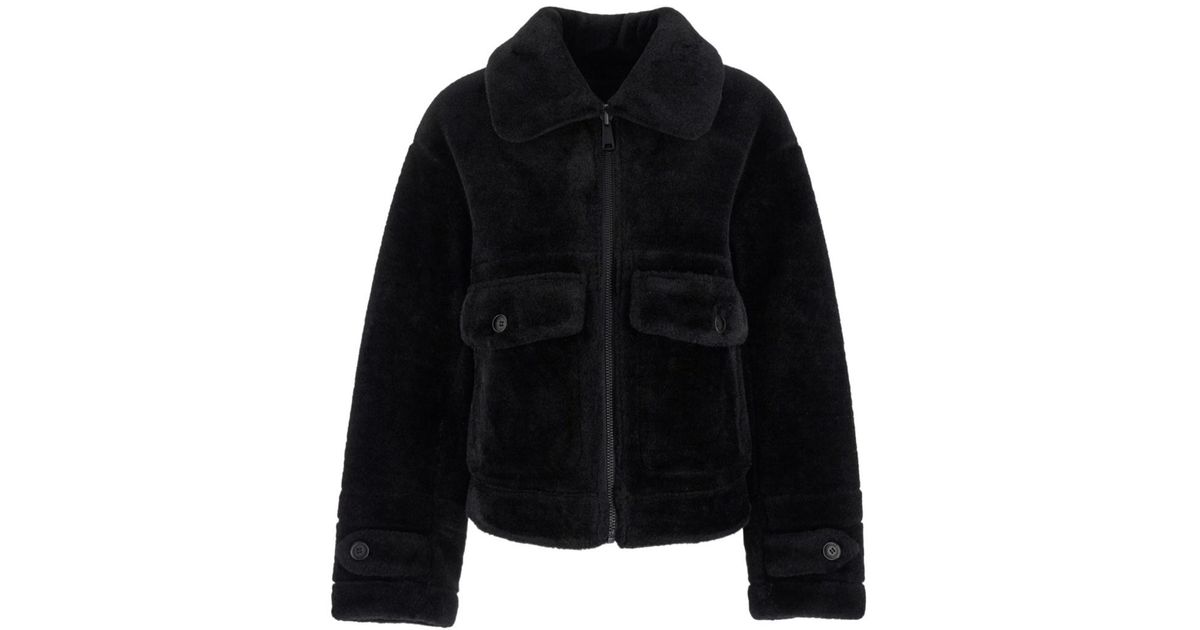 Urbancode Double-Sided Coat in Black | Lyst