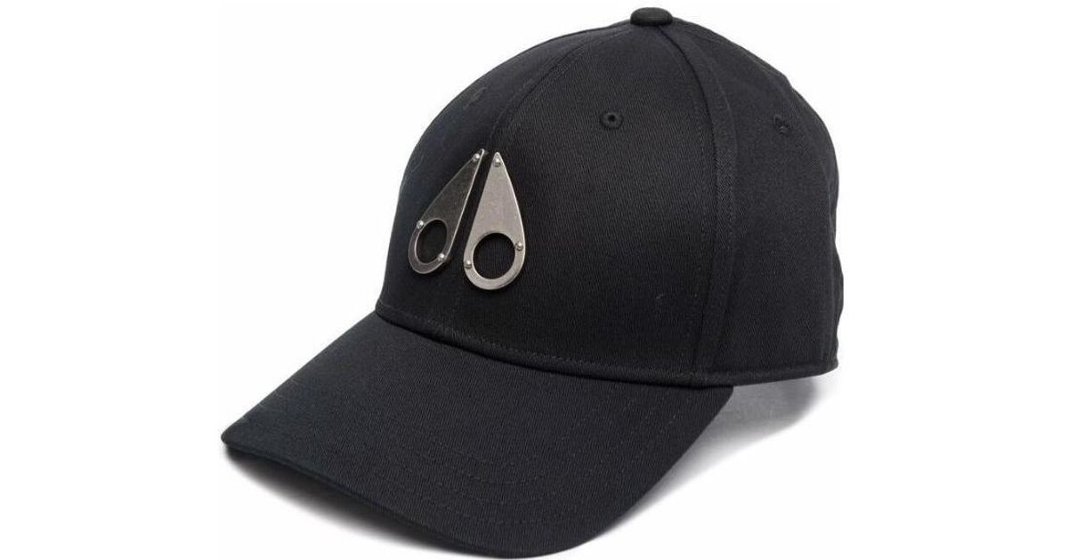 Moose Knuckles Plaque Cap in Black for Men | Lyst