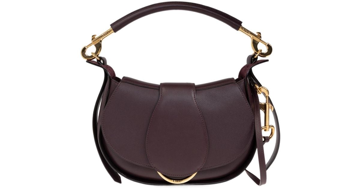 Chloé Top Handle Shoulder Bag in Purple | Lyst