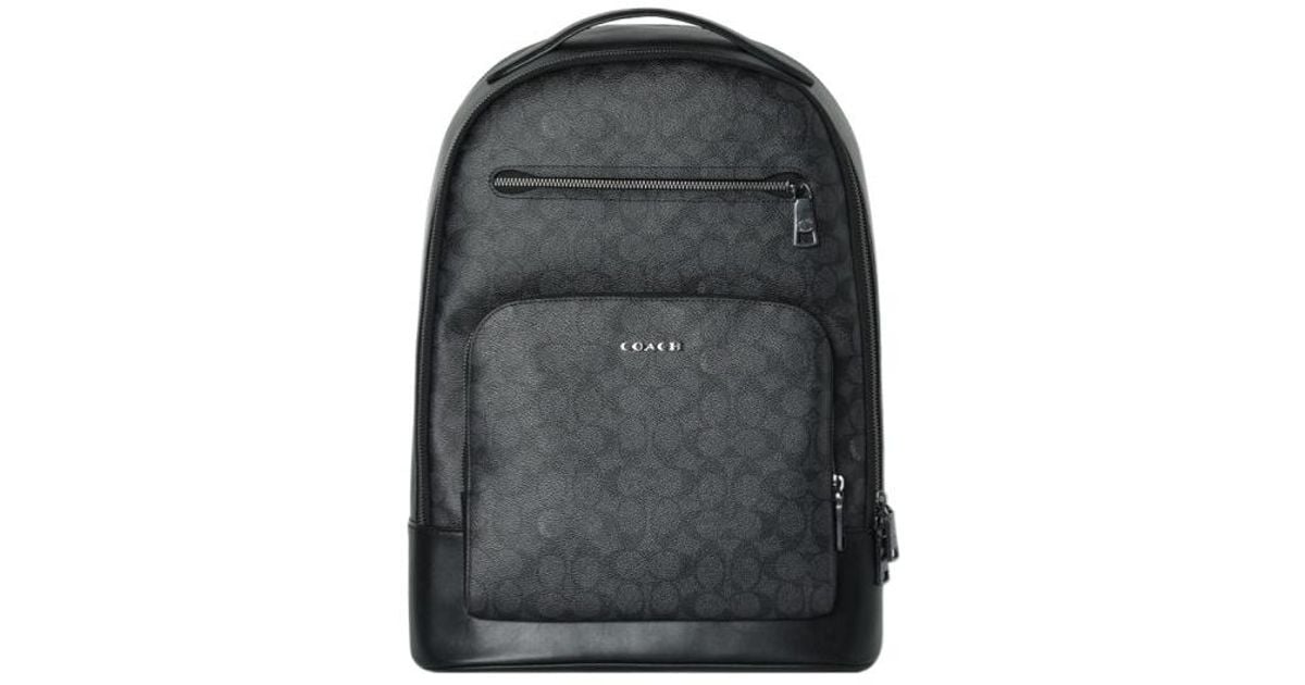 COACH Zippered Backpack in Gray for Men | Lyst