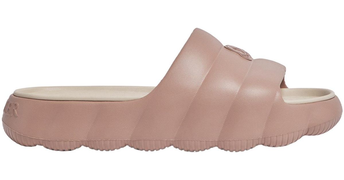 Moncler Lilo Sliders in Pink | Lyst