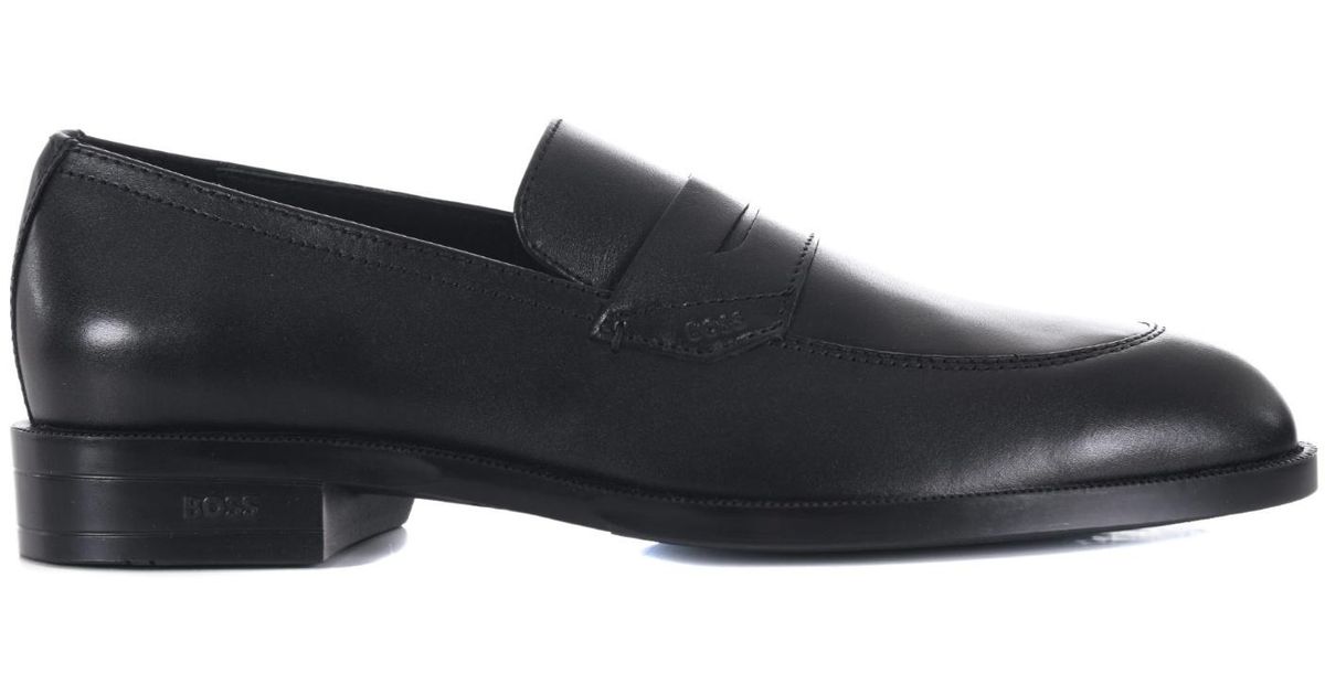 BOSS Round-Headed Love Shoes in Black for Men | Lyst