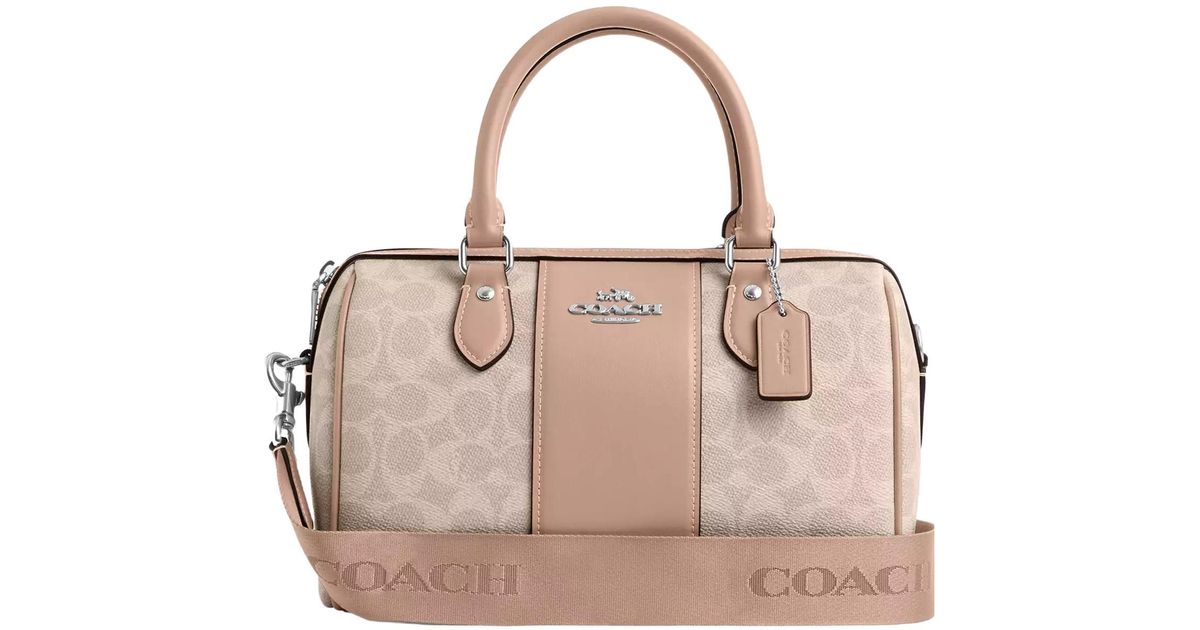 COACH Rowan Shoulder Bag in Pink | Lyst