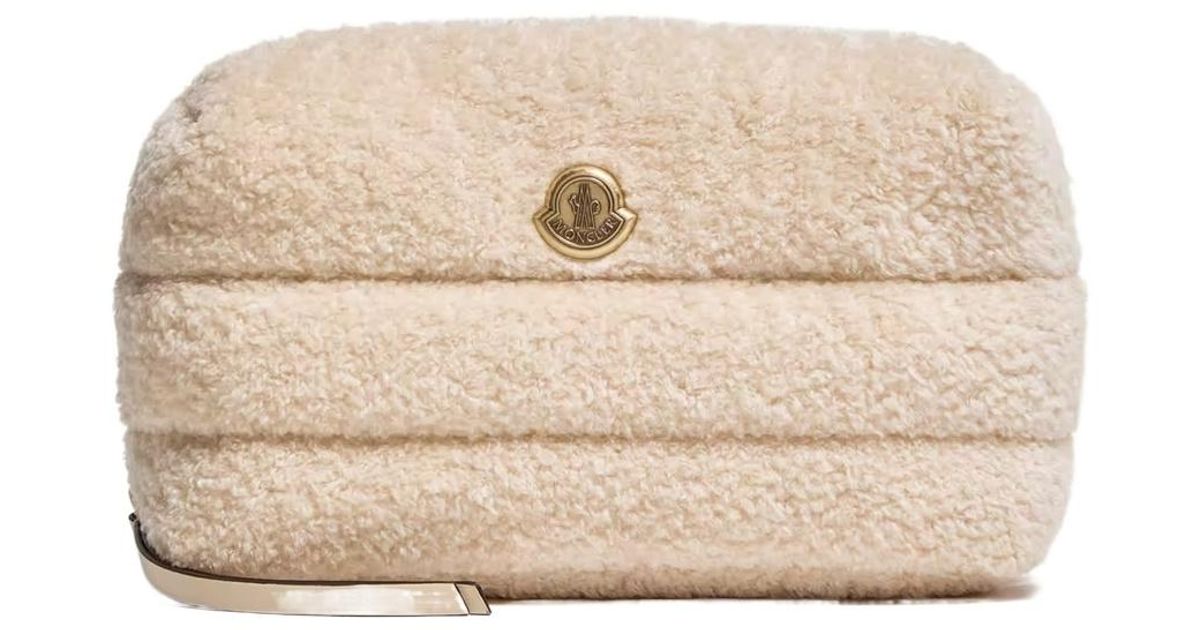 Moncler Caradoc Teddy Beauty Case in Natural | Lyst