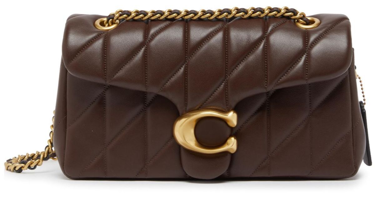 COACH Quilted Tabby Shoulder Bag 26 in Brown | Lyst