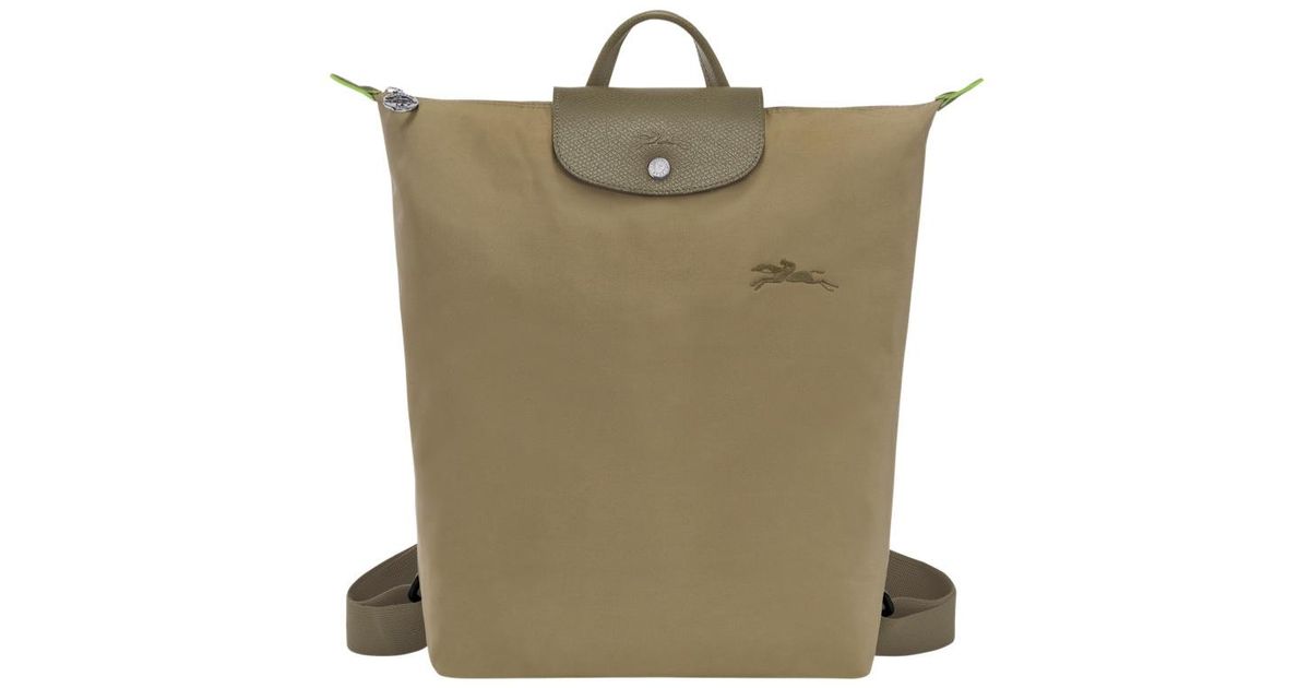 Longchamp Medium Le Pliage Backpack in Green | Lyst
