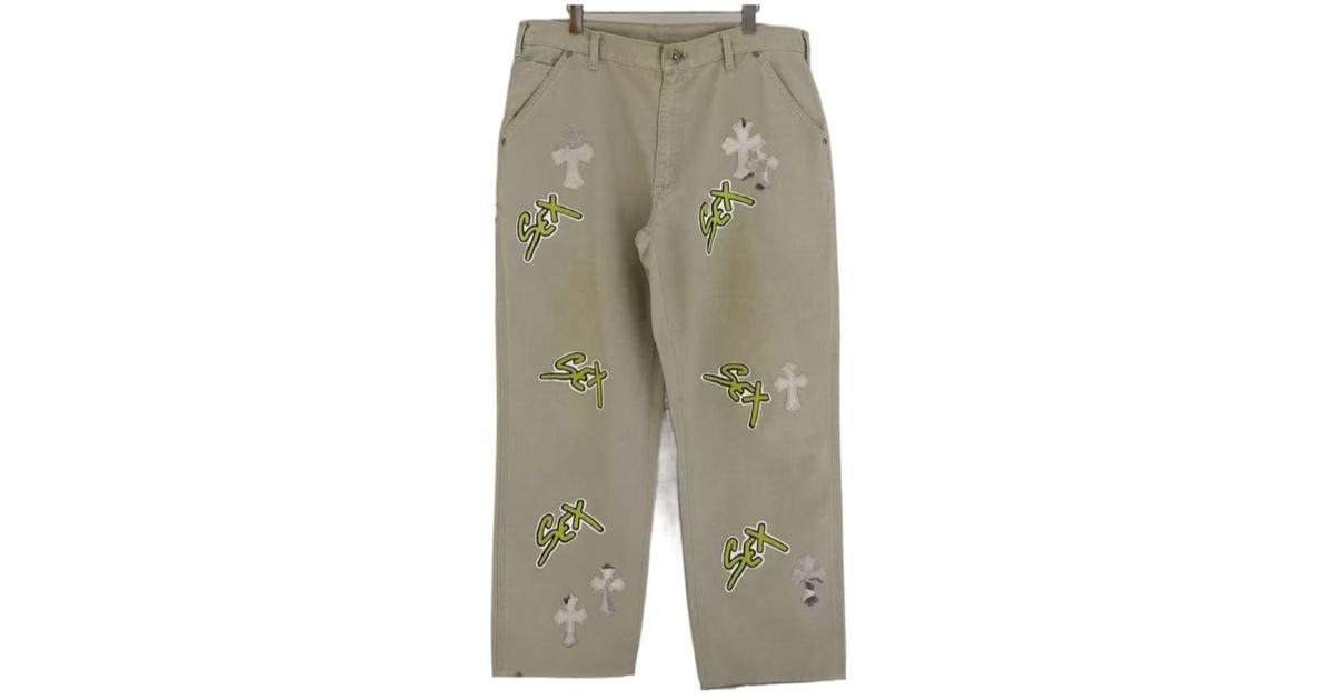 Chrome Hearts Cross Casual Pants in Gray for Men | Lyst