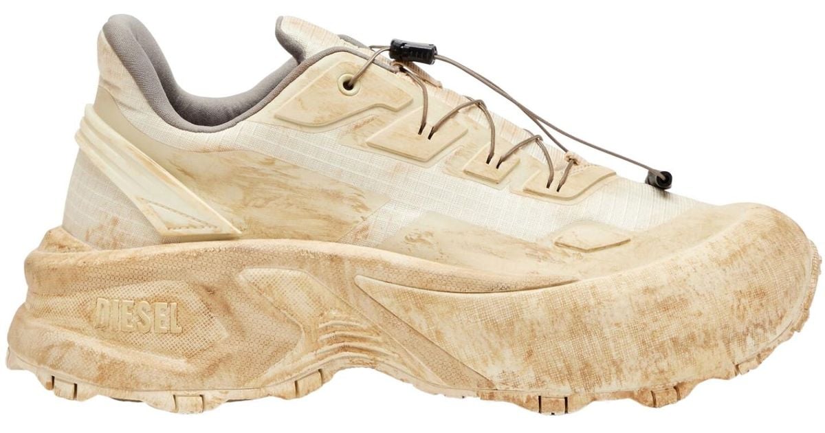 DIESEL D-Cage Runner Sneakers in Natural for Men | Lyst