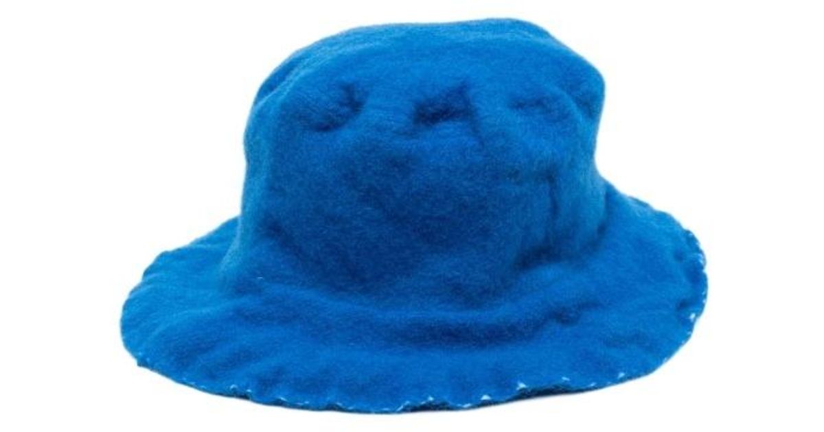 Comme des Garçons Wrinkled Hat in Blue for Men | Lyst