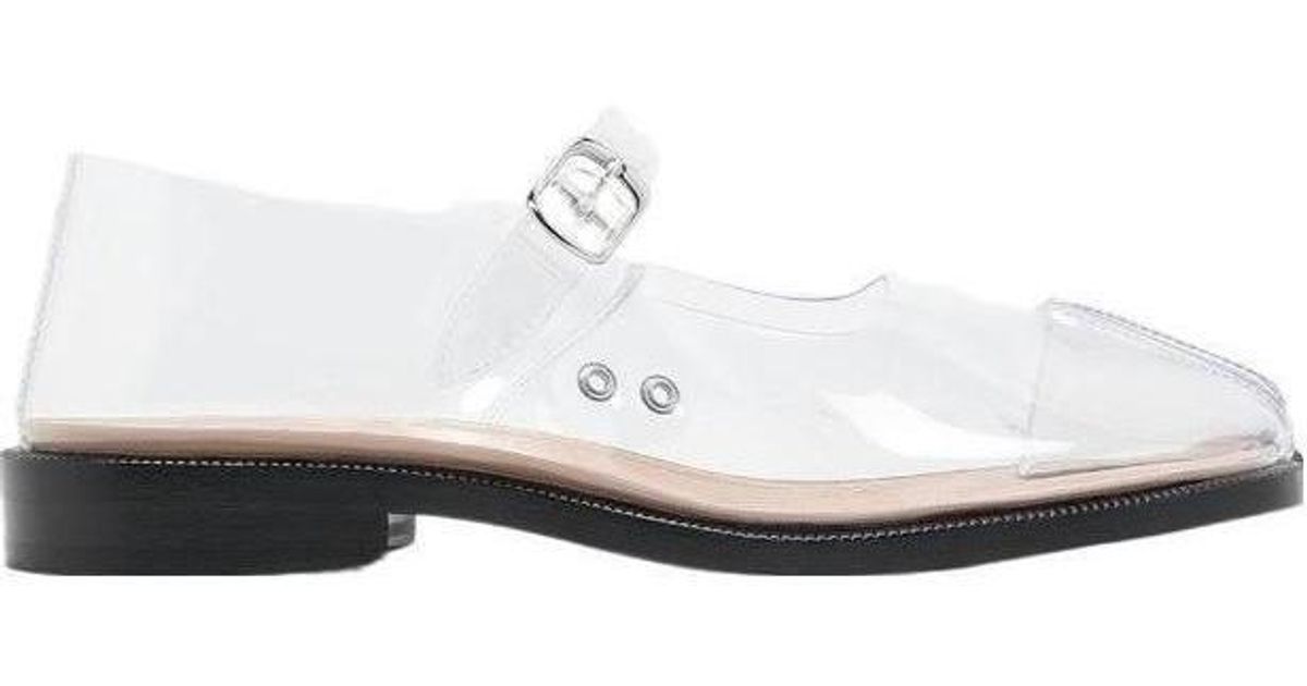 Maison Margiela Sheer Tabi-Toe Sandals in White | Lyst