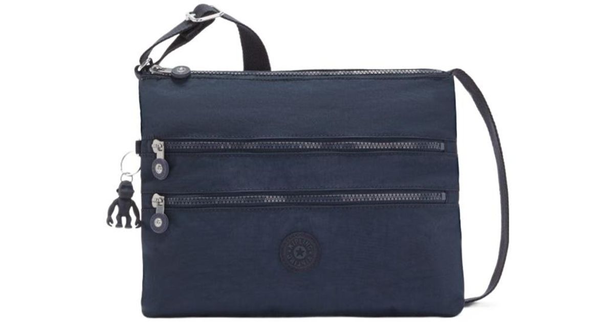 Kipling Logo Shoulder Bag in Blue | Lyst