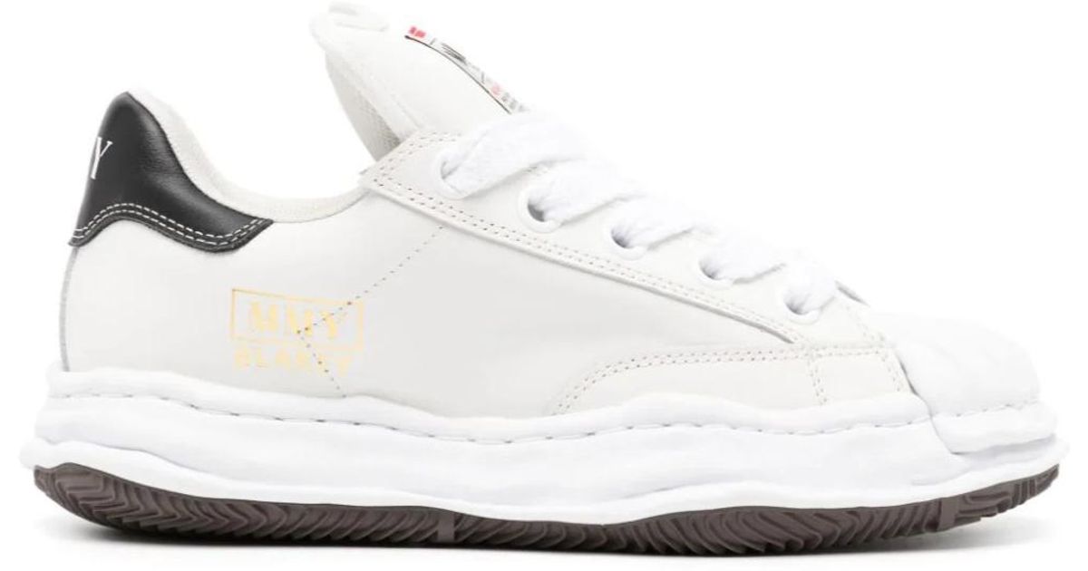 Maison Mihara Yasuhiro Blakey Original Sole Chunky Sneakers in White | Lyst