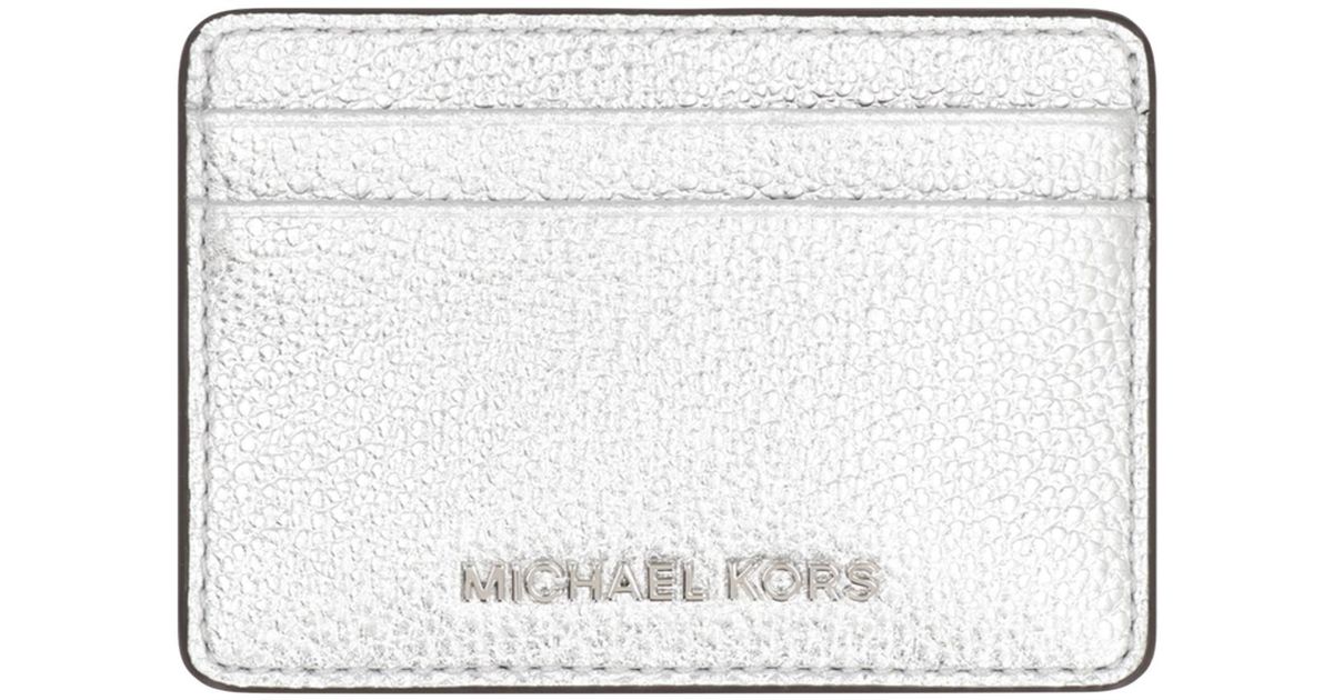 Michael Kors Jet Set Card Holder in White | Lyst