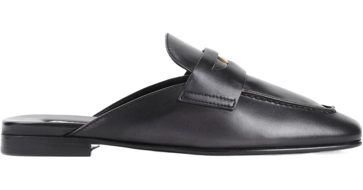 Miu Miu Bleached Leather Loafers | Lyst