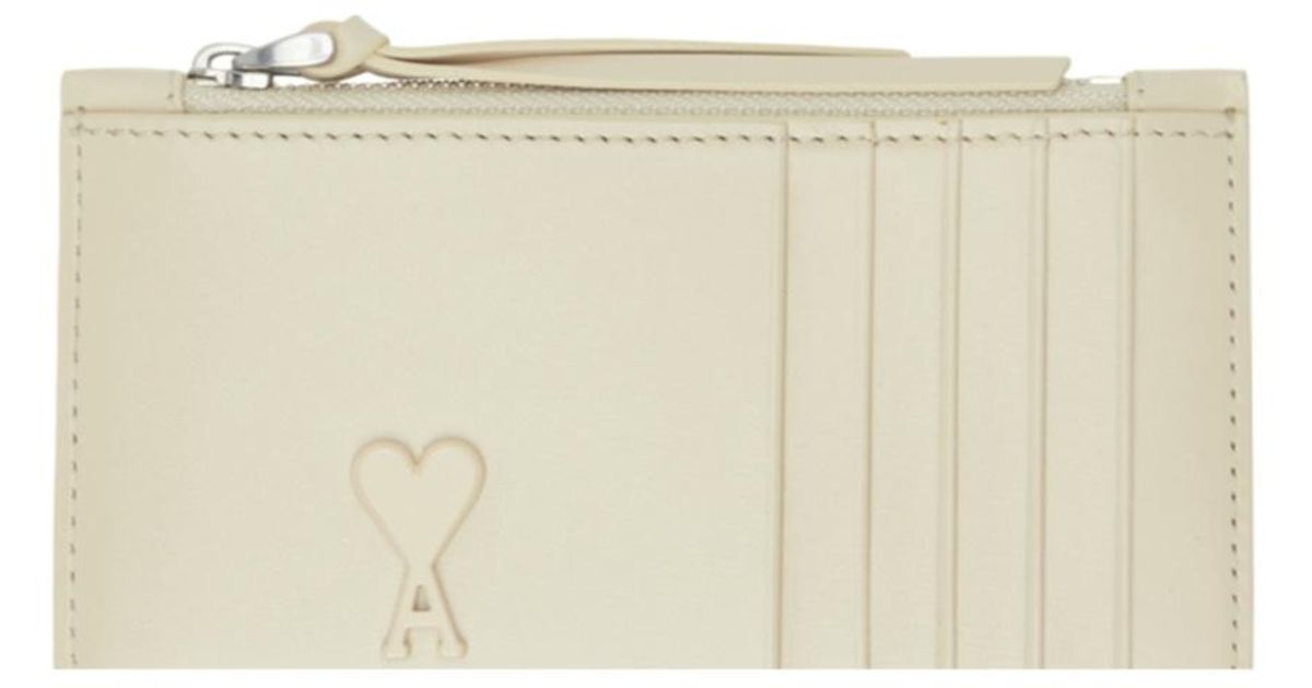Ami Paris Logo Card Pack in Natural for Men | Lyst