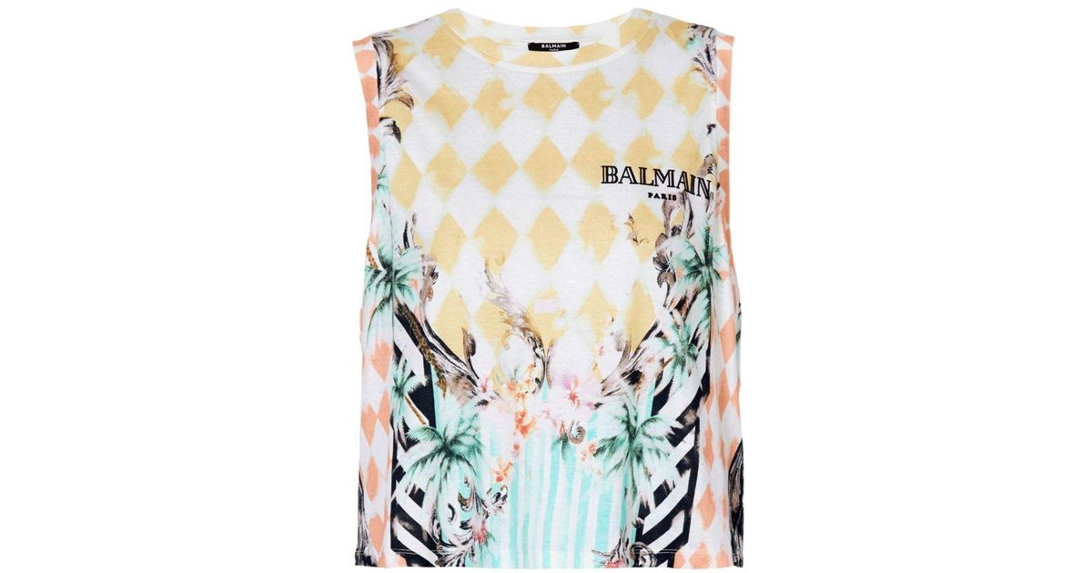 Balmain Baroque Vest in White | Lyst