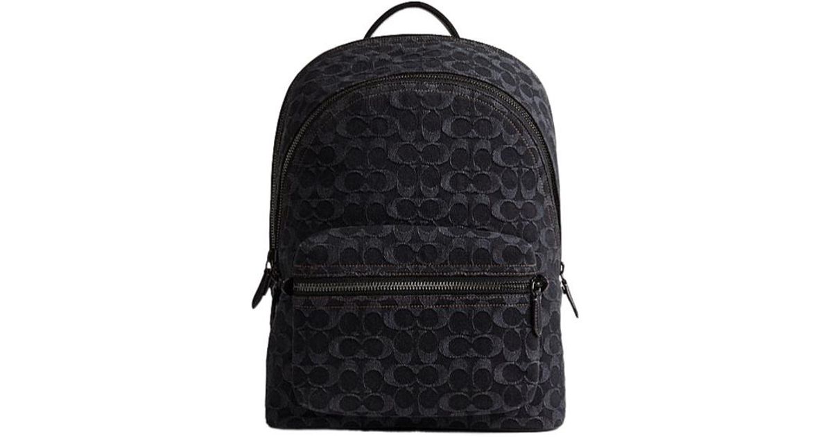 COACH Adjustable Shoulder Strap Backpack in Black for Men | Lyst