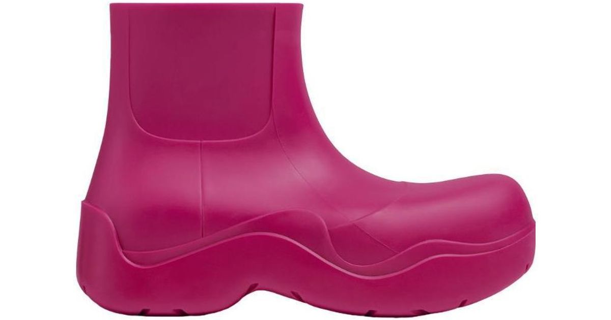 Bottega Veneta Puddle And Ankle Boots in Purple | Lyst UK