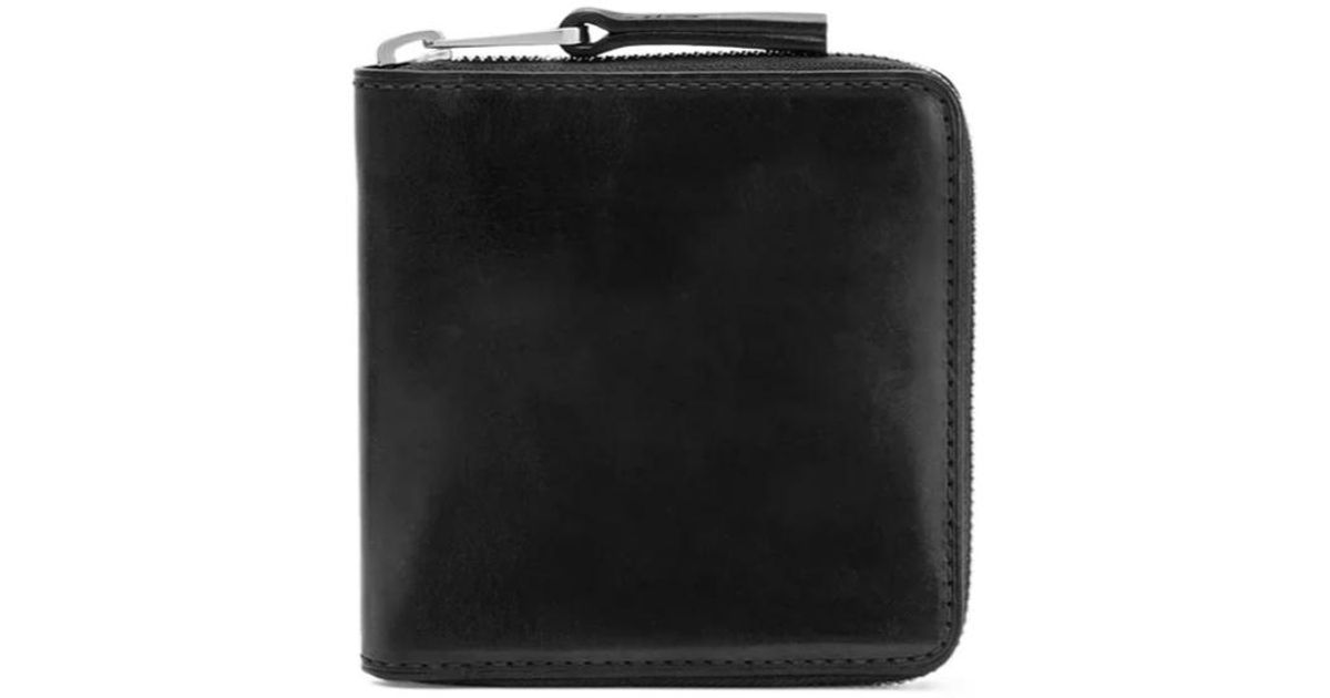Lemaire Patina Zip Compact Bi Fold in Black | Lyst