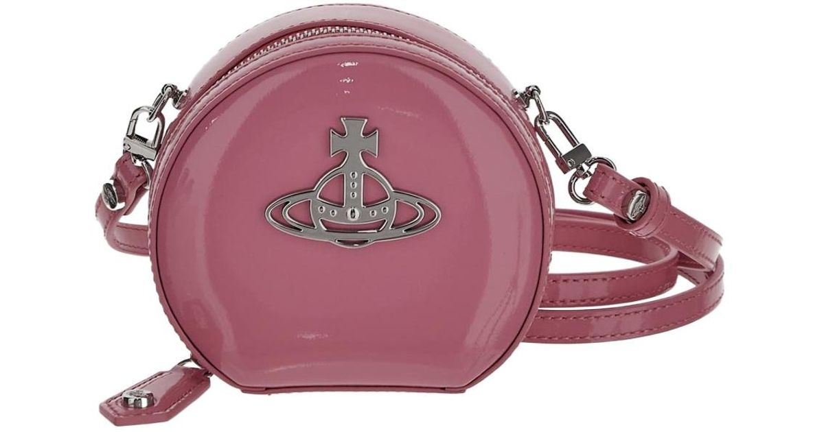 Vivienne Westwood Orb-Plaque Crossbody Bag in Purple | Lyst