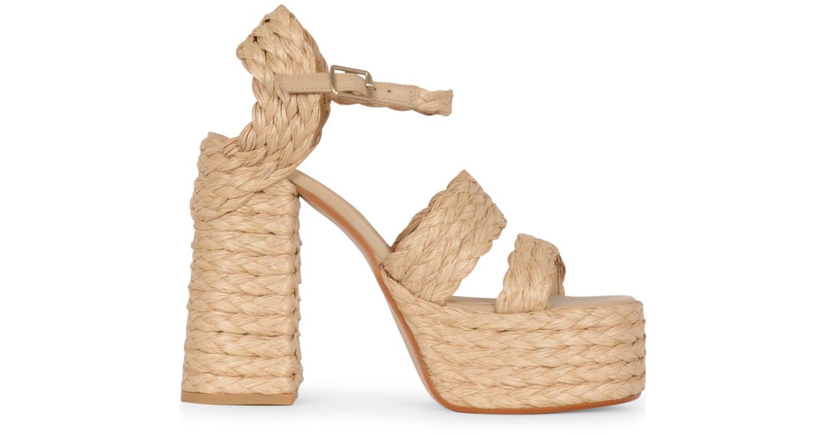 Castañer Platform High Heel Sandals in Metallic | Lyst