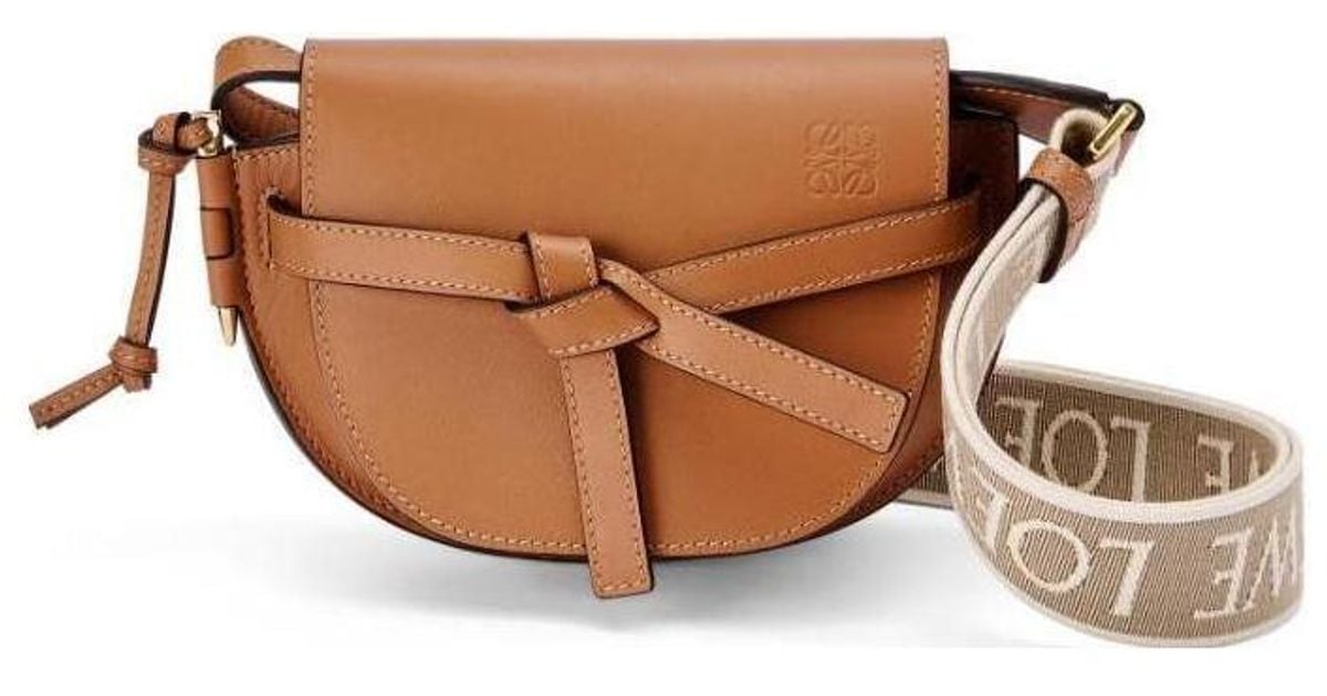 Loewe Gate Dual Mini Crossbody Bag in Brown | Lyst