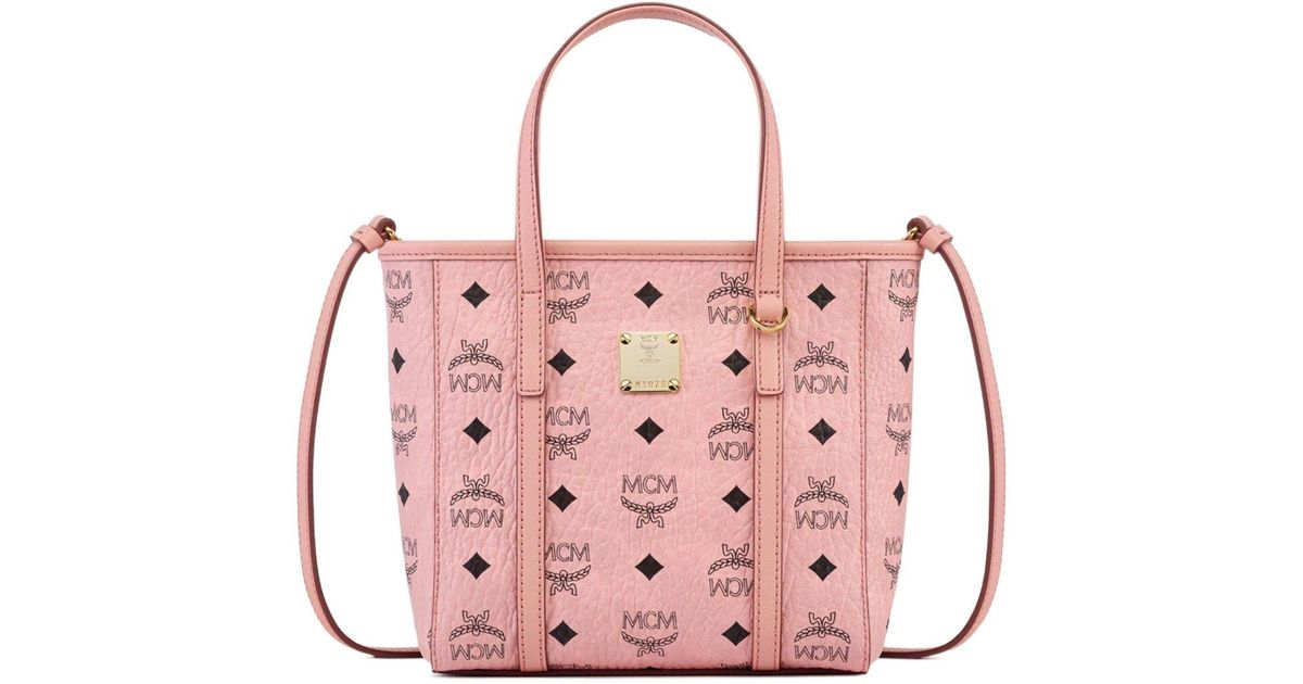 MCM Toni Tote Bag in Pink | Lyst