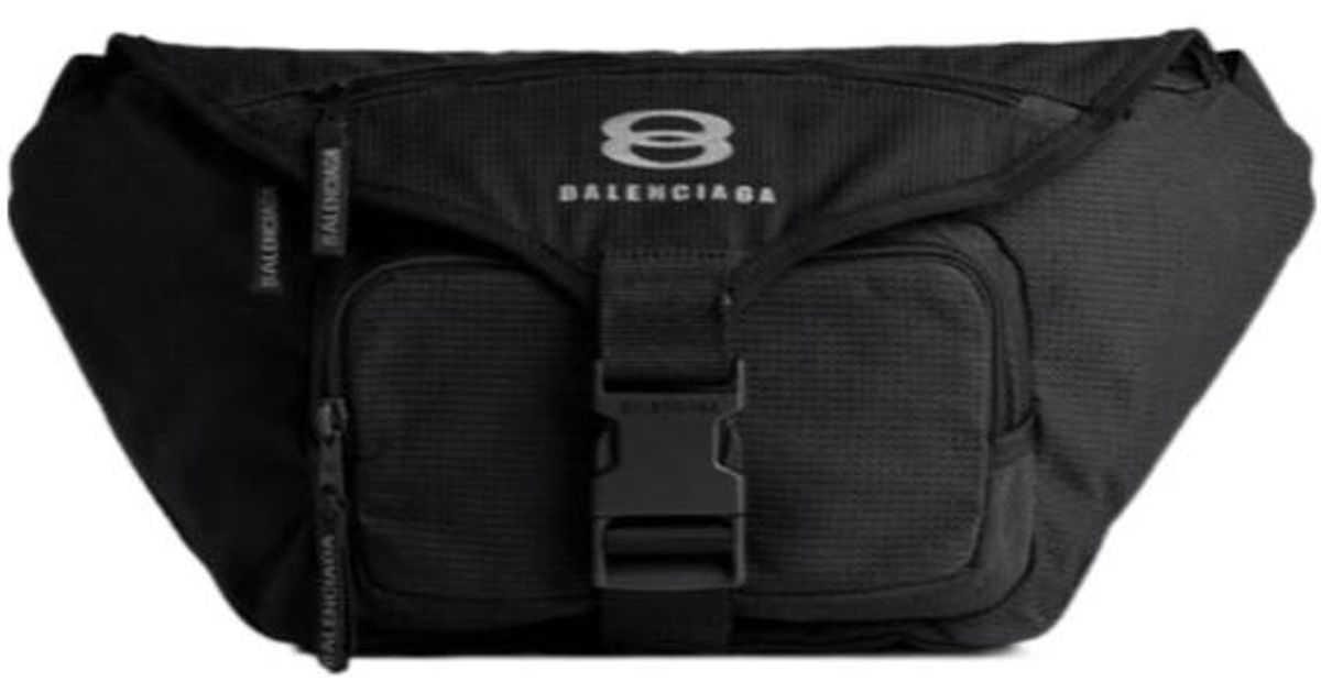 Balenciaga Large Unity Belt Bag in Black for Men | Lyst