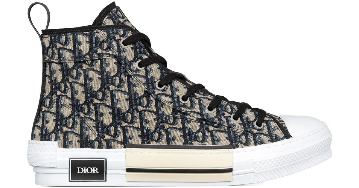 Dior High-Top Sneaker B23 in Black for Men | Lyst