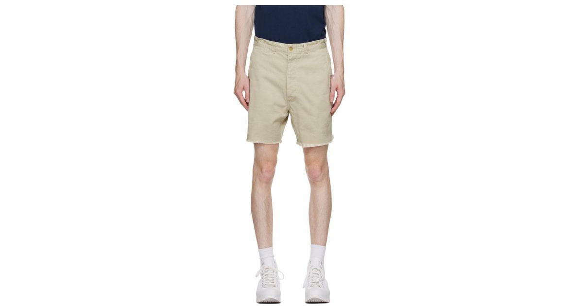 Polo Ralph Lauren Burroughs Belt Ring Shorts in Blue for Men | Lyst