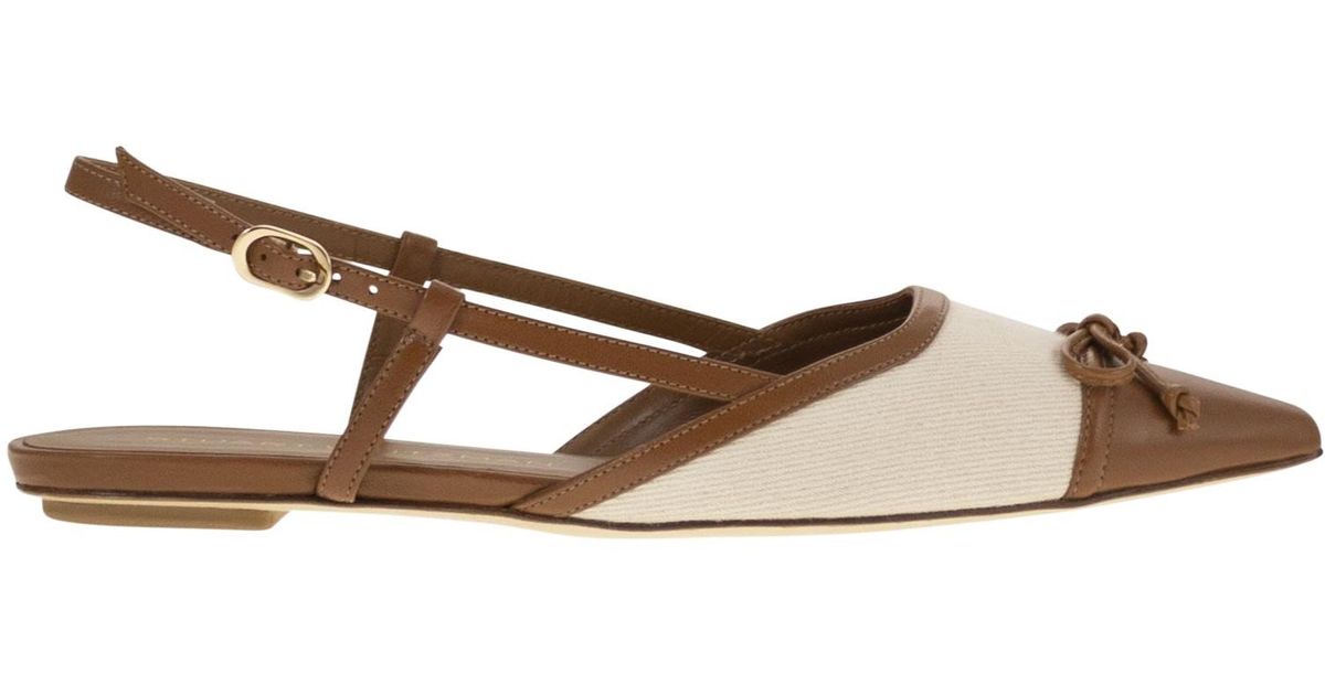 Stuart Weitzman Kitty Slingback Shoes in Brown | Lyst