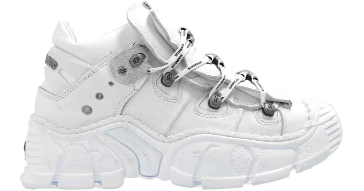 Vetements X New Rock Platform Sneakers in White | Lyst