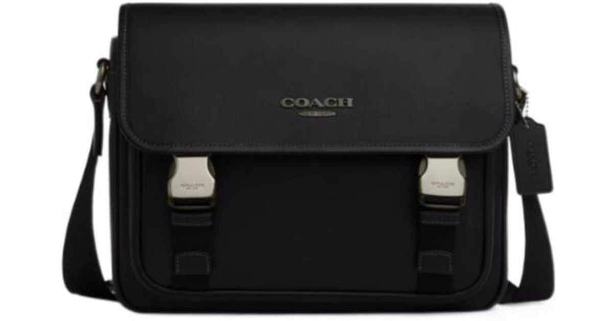 COACH Clamshell Crossbody Bag in Black for Men | Lyst