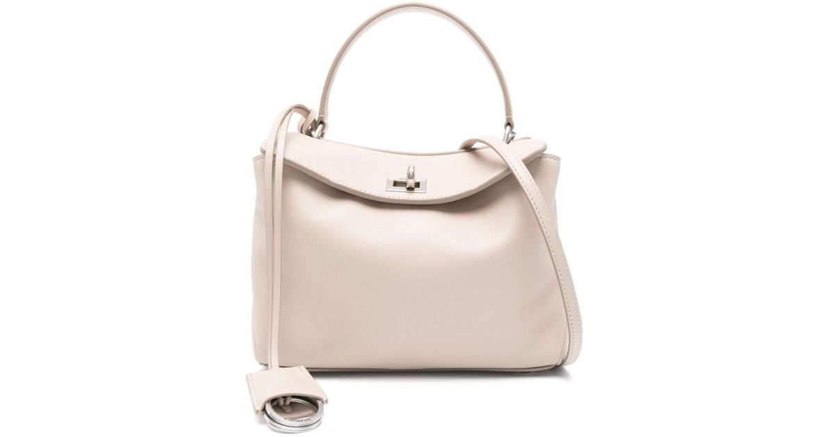 Balenciaga Mini Rodeo Shoulder Bag in Natural | Lyst