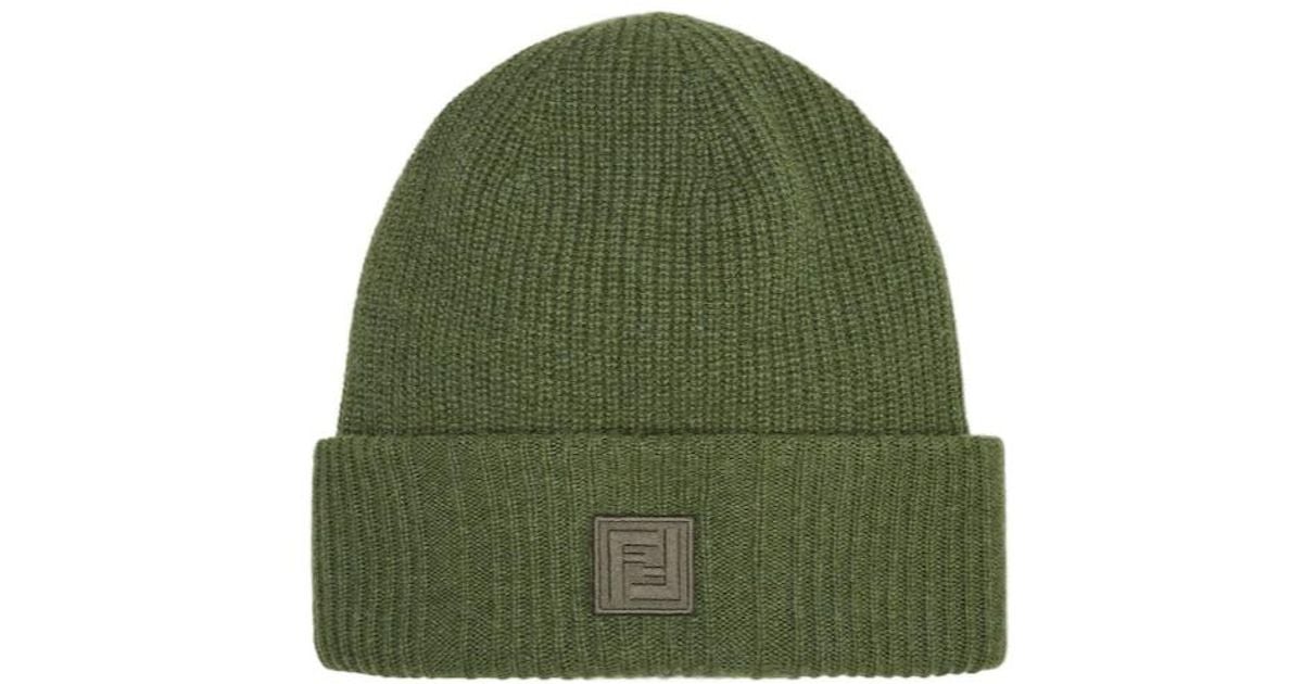 Fendi Rimless Cap in Green for Men | Lyst