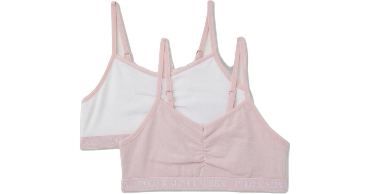 Polo Ralph Lauren Halter Corset Two-Piece in Pink | Lyst