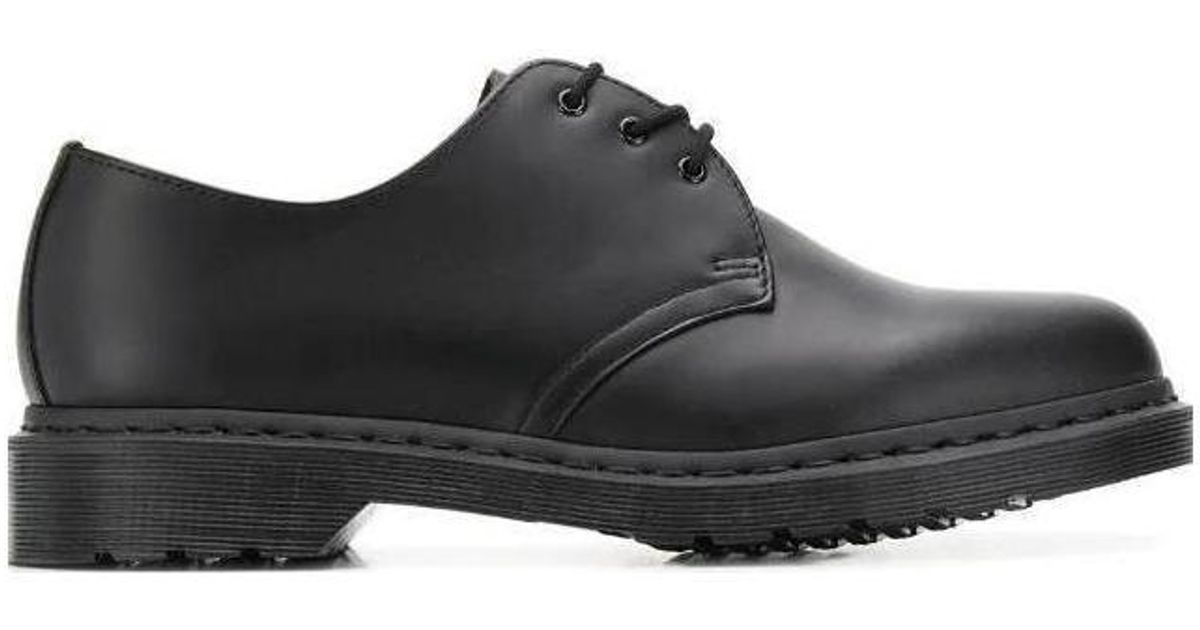 Dr. Martens 1461 Mono 3-Eye Lace-Up Shoes in Black for Men | Lyst