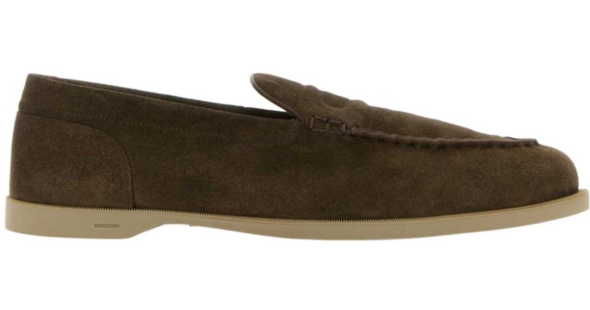 John Lobb Round Head Loafer Shoes in Brown for Men | Lyst