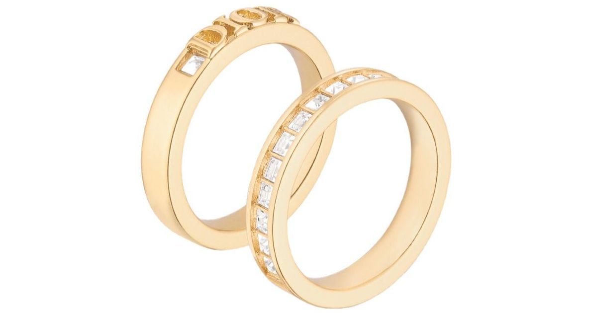 Dior Evolution Ring Set in Metallic | Lyst